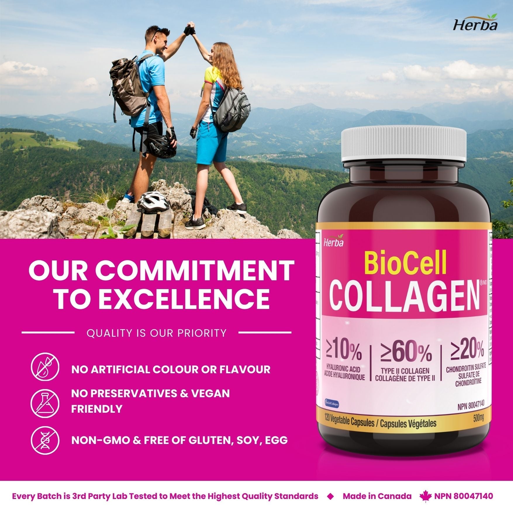 BioCell Collagen, 120 Vegetable Capsules – Herba