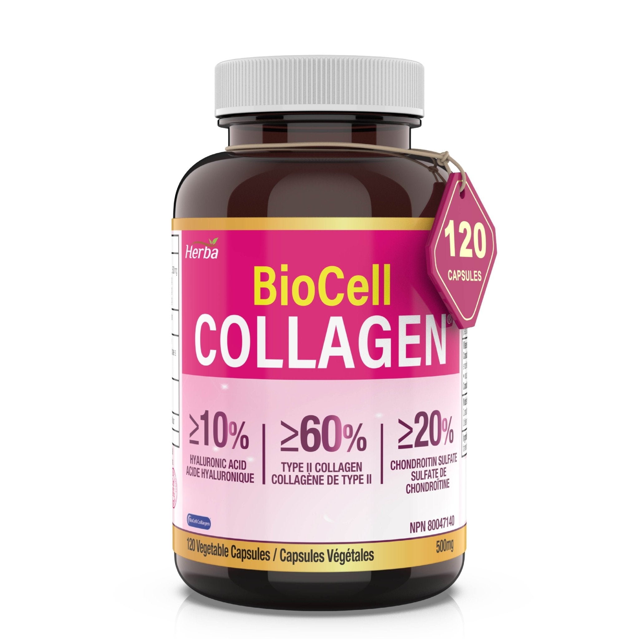 BioCell Collagen, 120 Vegetable Capsules – Herba
