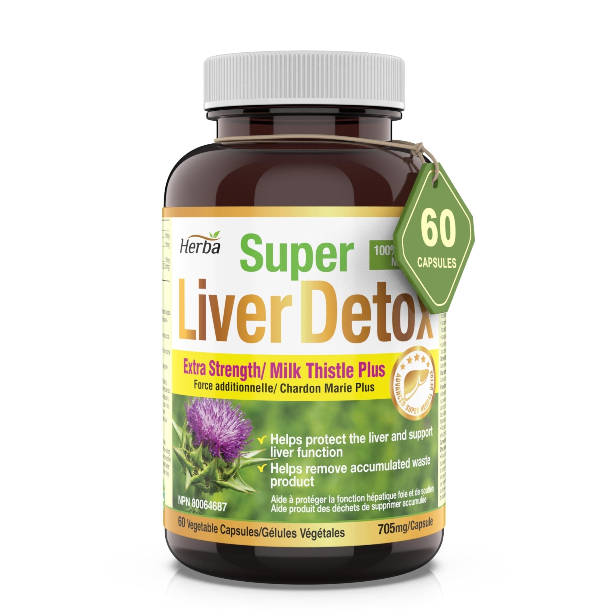 Liver Detox Supplement - 60 Capsules | Liver Health Formula with Milk ...